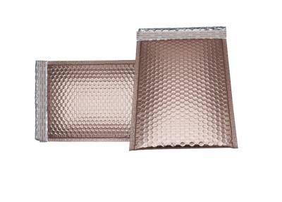 China Dia 9mm Glossy Rose Gold Metallic Foil Bubble Bags Tear Proof for sale
