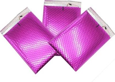 China Cmyk Purple Metallic Bubble Mailers Gravure Printing ISO9001 for sale