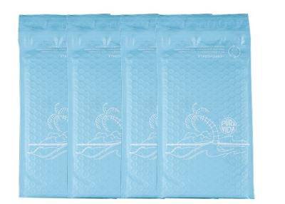 China 2.3mil LDPE  Poly Bubble Mailers CMYK Pantone With Double Adhesive Strips for sale