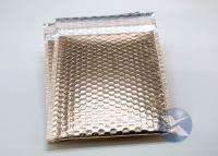 China Rose Gold Metallic Glamour Bubble Mailers Strong Protective Decorative Air Bubble Bags for sale