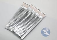 China Tear Proof Silver Metallic Bubble Mailers Self Adhensive Seal For Protective Packaging for sale