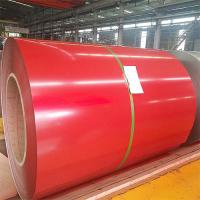 China 1000-1500mm PPGI Prepainted Galvanized Steel Coils Red Color Coated for sale