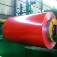 China 1000-1500mm PPGI Prepainted Galvanized Steel Coils Red Color Coated for sale
