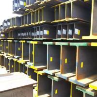 China A36 Black Carbon Steel H Beam Channel , 100-1000mm I Shape Beam for sale
