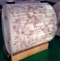 China PPGI Prepainted Galvanized Steel Coils 1000-1500mm Wood Pattern for sale