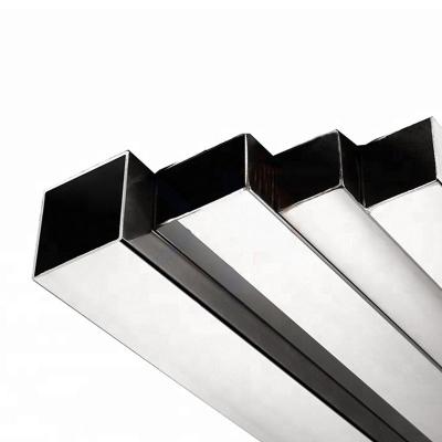 China Polished AISI Stainless Steel Pipe GB JIS 304 DIN EN Square Rectangle Tube for sale