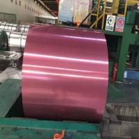 China TISCO 1000mm PPGI Prepainted Galvanized Steel Coils Red Color Coated ISO 9001 for sale