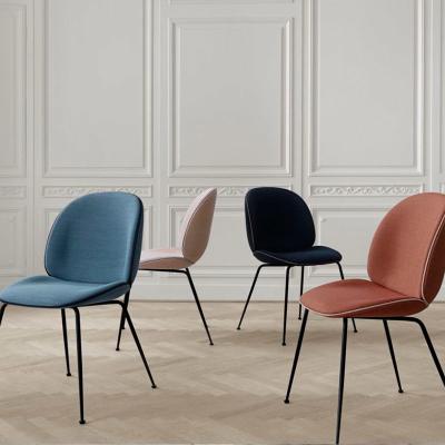 China Modern Fabric Upholstered Gubi Beetle Chair Metal Base For Leisure Use for sale