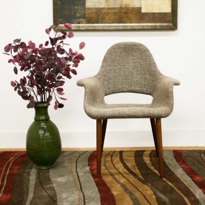 China Saarinen Executive Fiberglass Dining Chair Organic Dining With Leather Seat Pad for sale