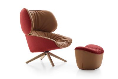 China Tabano Fiberglass Lounge Chair By Patricia Urquiola B & B Italia Mid Century Style for sale