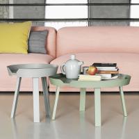 China Small Side Round Metal Coffee Table Muuto Around Solid Wood  Table Concise Design for sale