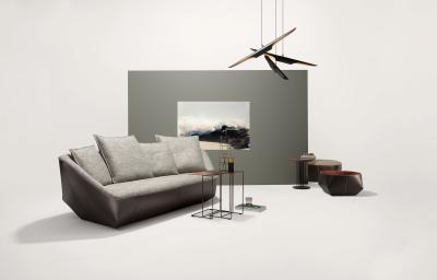 China Isanka Walter Knoll Modern Upholstered Sofa Solid Wood Base For Living Room for sale