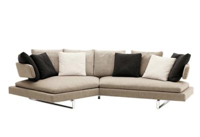 China Sectional Corner Modern Upholstered Sofa Set Solid Wood Frame European Style for sale