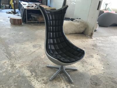 China Black Animal Fiberglass Arm Chair / Living Room Mermaid Tail Chairs for sale