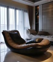 China Modern Retro Single Reclining Chaise Lounge Sofa Home Furniture Use Bedroom Study Grand Flat Villa Casual Living Room for sale