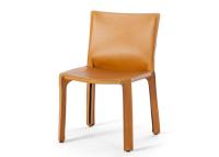 China 413  Cab Tanned Saddle Leather Chair For Dining Multi Color Optional for sale