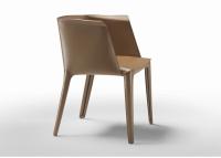 China 413  Cab Tanned Saddle Leather Chair For Dining Multi Color Optional for sale