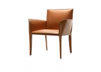 China 413  Cab Tanned Saddle Leather Chair For Dining Multi Color Optional for sale