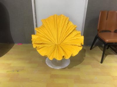 China Easy Kenneth Cobonpue Bloom Chair / Beautiful Mustard Yellow Armchair for sale