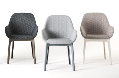 China Clap Padded armchair / Clap Padded armchair - Fabric & plastic legs - Kartell for sale
