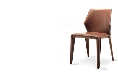 China Frida Fiberglass Dining Chair Natuzzi For Home Furniture 450*530*795mm for sale