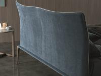 China Margareth Tannead Leather Modern Upholstered Bed Light And Ethereal Design for sale