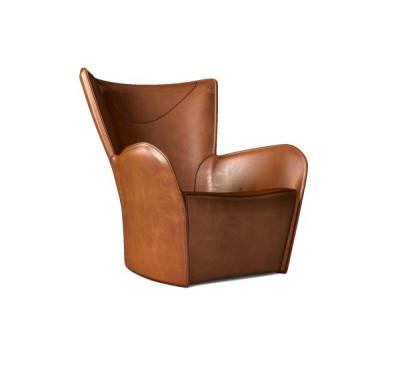 China Brown  C Mandrague Armchair , Soft  Chelsea Armchair for sale