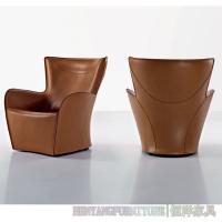 China Brown  C Mandrague Armchair , Soft  Chelsea Armchair for sale