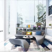China Moon Shaped Modern Classic Sofa / Zaha Hadid Half Moon System Sofa for sale