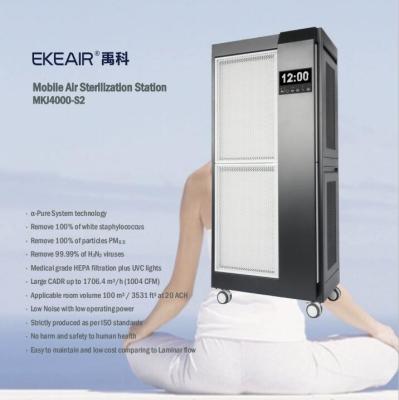 China Rapid Sterilization UVC Lights HEPA Filter air disinfection purifier for sale