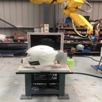 China Raycus Laser Source 6 Axis 3D Robot  Laser Cutter use for Glass fiber helmet ,Carbon fiber helmet,Kevlar etc helmet for sale