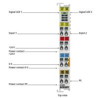 China EL1002  Beckhoff  | EtherCAT Terminal, 2-channel digital input, 24 V DC, 3 ms for sale