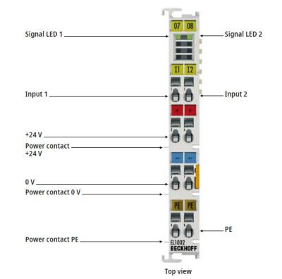 China EL1002  Beckhoff  | EtherCAT Terminal, 2-channel digital input, 24 V DC, 3 ms for sale