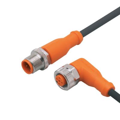 China IFM Connection cable EVC019 VDOAH040MSS0005H04STGH040MSS Connector: 1 x M12 | part no : EVC019 for sale