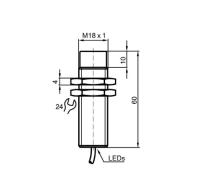 China NBN8-18GM60-WS Inductive Proximity Sensor 18mm Range M12 Connector PNP NO IP67 Factory Automation for sale
