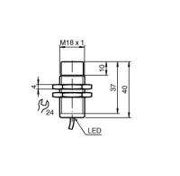 China NBN8-18GM40-Z0 Inductive Sensor 18mm Range M12 Connector PNP NC IP67 Industrial Automation for sale