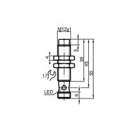 China NBN4-12GM40-Z0-V1 Inductive Proximity Sensor 12mm Range M12 PNP NC IP67 Factory Automation for sale