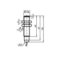 China NBN4-12GK50-E2 Inductive Proximity Sensor, 12mm Range, M12, PNP NO, IP67 | Industrial Automation for sale