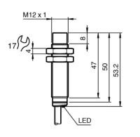 China NBN4-12GM50-E0 Inductive Proximity Sensor, 12mm Range, M12, NPN NO, IP67 | Industrial Automation for sale