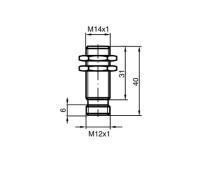 China NJ2-14GM-N-V1 Inductive Proximity Sensor, 2mm Range, M14, NPN NO, IP67 | Precision Automation for sale