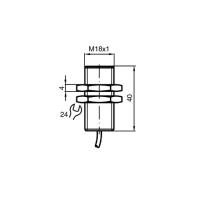 China NJ5-18GM-N-5M Inductive Sensor, 18mm Range, M18, NPN NO, 5m Cable, IP67 | Industrial Automation for sale