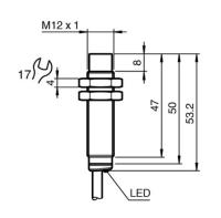 China NBN8-12GM50-E2 Inductive Proximity Sensor | 8mm Range, 12-24V DC, M12 | IP67 for sale