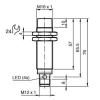 China NBN8-18GM60-A2 Inductive Proximity Sensor | 8mm Range, 18-30V DC, M18 | IP67 for sale