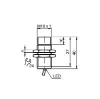 China NBN8-18GM40-Z0 Inductive Proximity Sensor | 8mm Range, 18-30V DC, M8 | IP67 for sale