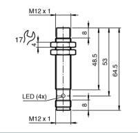 China NBN4-12GM50-E2-V1 Inductive Proximity Sensor 12mm Range IP67 M12 Connector  OEM Industrial Automation for sale