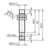 China NBN8-12GM50-E2-V1 Inductive Proximity Sensor 12mm, IP67, M12, DC 10-30V |  OEM Automation for sale