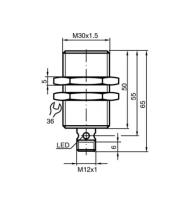 China NCB15-30GM50-Z5-V1 Inductive Sensor 30mm, IP67, M12, IO-Link |  Industrial Automation for sale