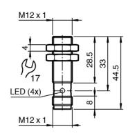 China NBB4-12GM30-E2-V1 Inductive Sensor 12mm, IP67, M8 Connector, DC 10-30V | for sale