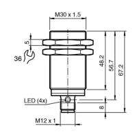 China NBB15-30GM50-E2-V1 Inductive Sensor 30mm, IP67, M12, IO-Link |  Industrial for sale