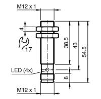 China NBB2-12GM40-E2-V1 Inductive Sensor | 2mm Range, PNP NO, IP67, M12, Non-Shielded for sale